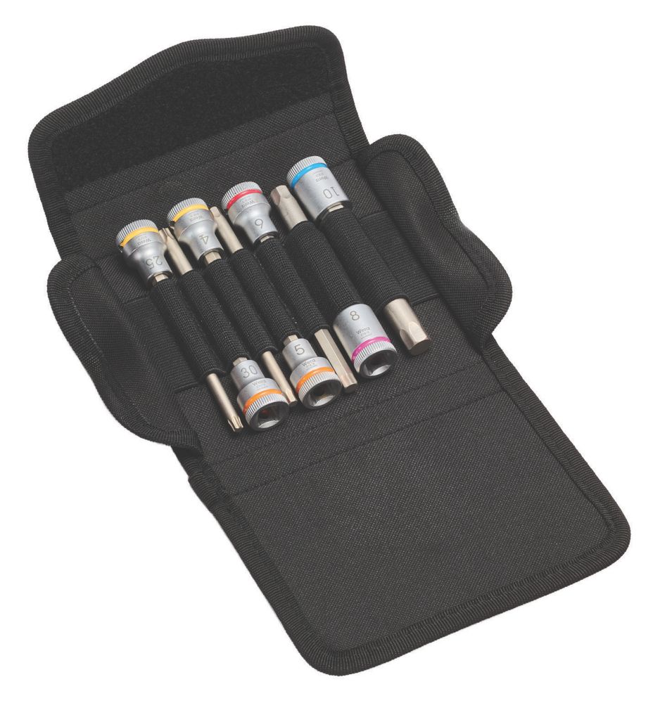 Wera Bicycle 8 3/8" Drive Bit Socket Set 7 Pcs - Screwfix