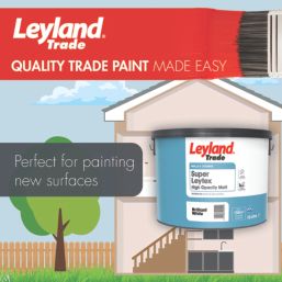 Leyland Trade Super Leytex 10Ltr Brilliant White Matt Emulsion Bare ...