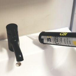 OB21 Premium Shower & Bath Silicone Clear 310ml - Screwfix