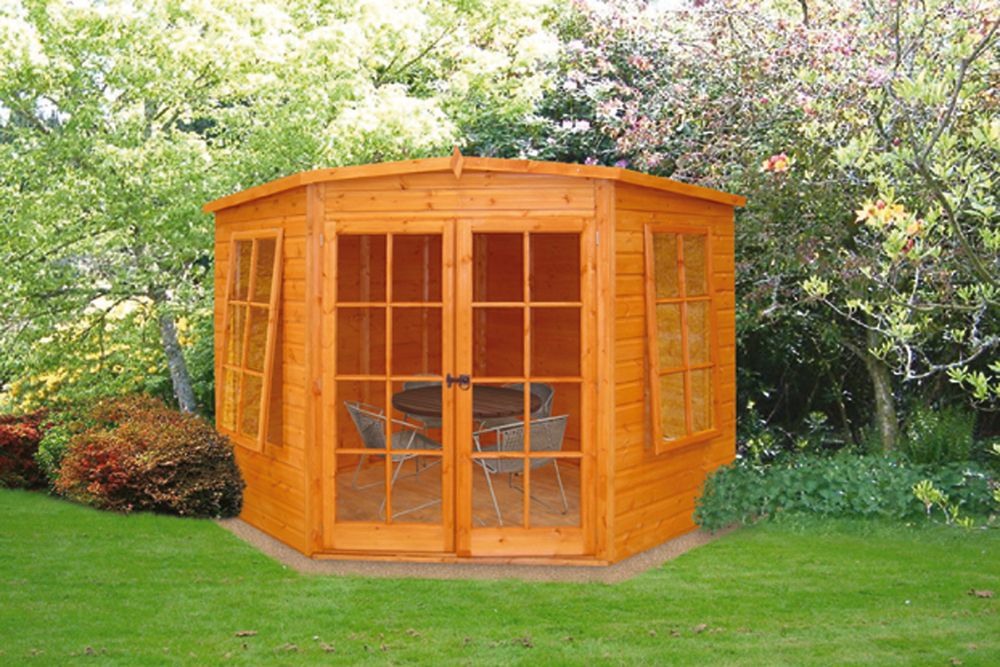 Shire Hampton 6' 6" x 6' 6" (Nominal) Pent Shiplap T&G Timber ...