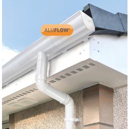 Aluflow Aluminium Half Round Rock N Lock Gutter Bracket White 115mm ...