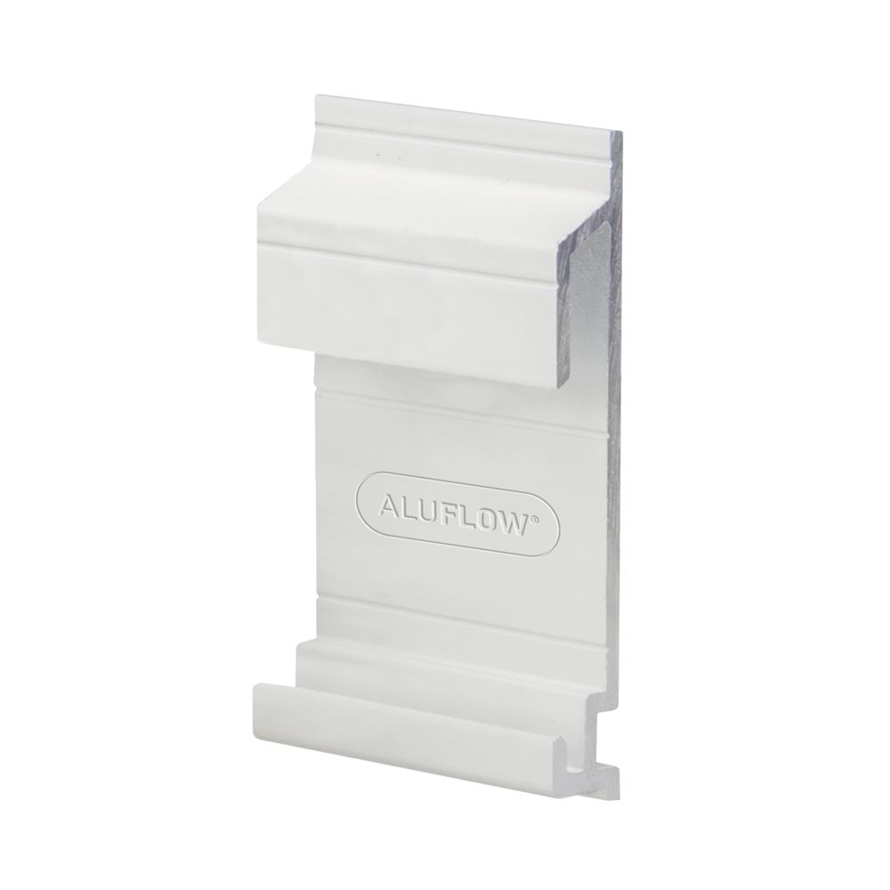 Aluflow Aluminium Half Round Rock N Lock Gutter Bracket White 115mm ...