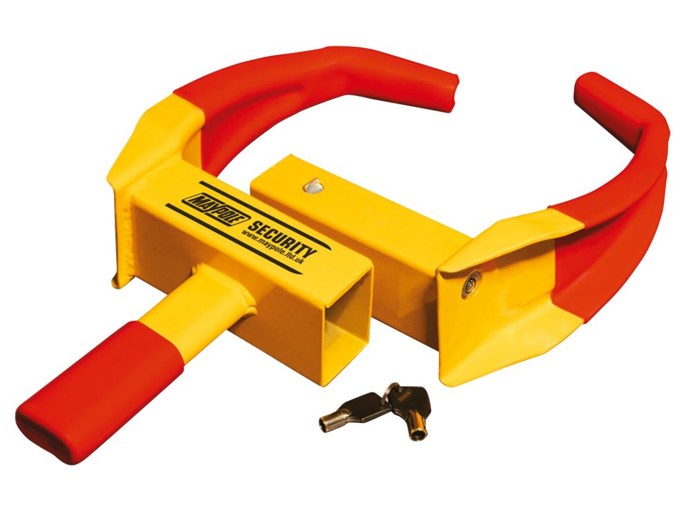 Maypole Universal Wheel Clamp Yellow - Screwfix