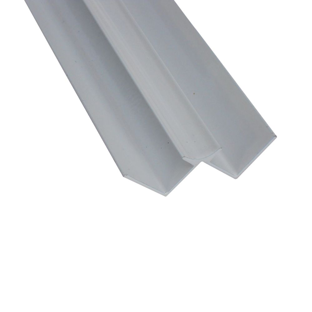 Splashwall Internal Corner White 2420mm x 11mm - Screwfix
