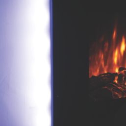 Focal Point Lexington Black Remote Control Wall-Hung Electric Fire ...