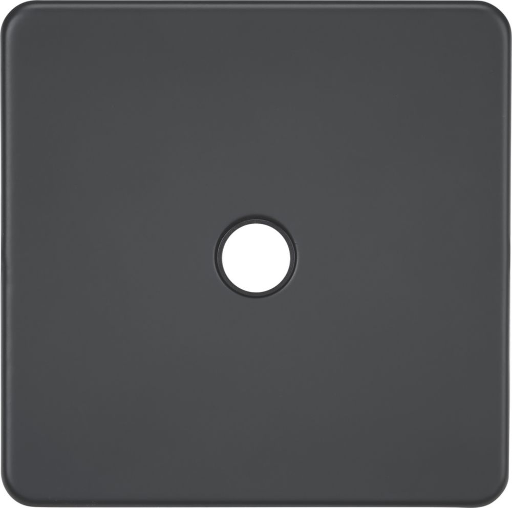 Knightsbridge Screwless 20A Unswitched Flex Outlet Anthracite - Screwfix