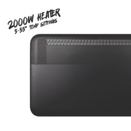 TCP 2000W Electric Portable or Wall-Mounted Convector Panel Heater ...