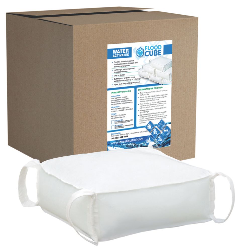 Essentials Flood Defence Cubes 40 Pack - Screwfix