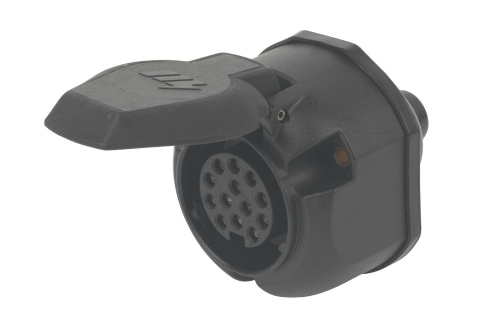 Maypole MP129 13-Pin European Trailer Board Socket with Gasket 12V ...