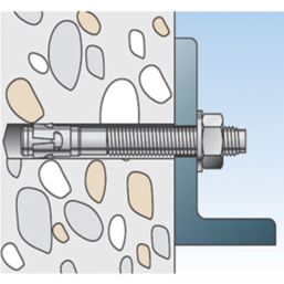Fischer FXA Throughbolts M12 x 116mm 20 Pack - Screwfix