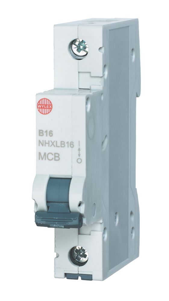 Wylex 16A SP B Curve MCB - Screwfix
