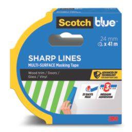 ScotchBlue Sharp Line Masking Tape 41m x 24mm - Screwfix