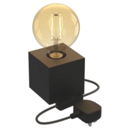 Calex Block Table Lamps Black 2 Pack - Screwfix