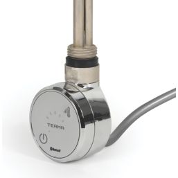 Terma MOA Blue 1000W Chrome Towel Radiator Heating Element - Screwfix