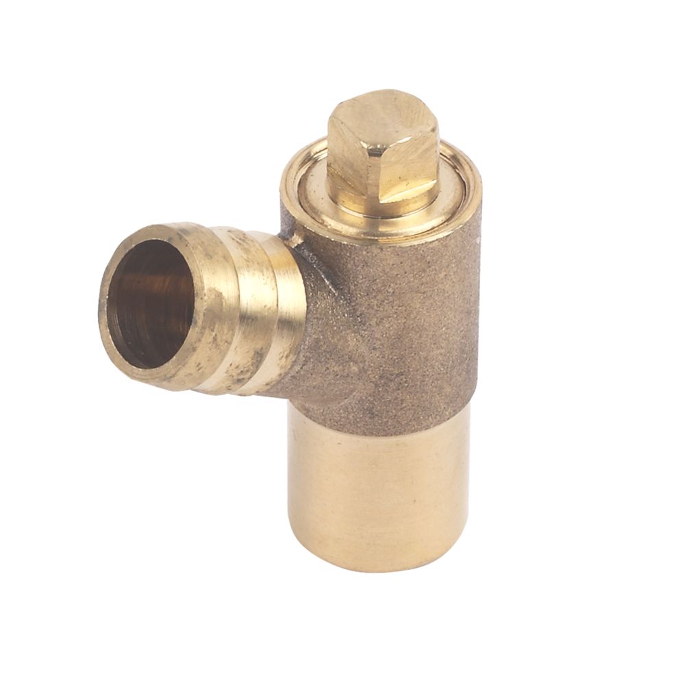 Compression Drain Cock 15mm - Screwfix