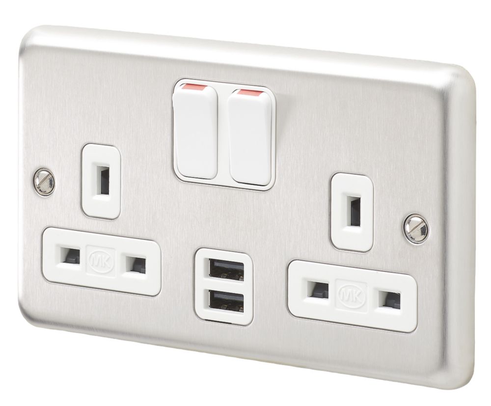 MK USB Sockets | Switches & Sockets | Screwfix.com