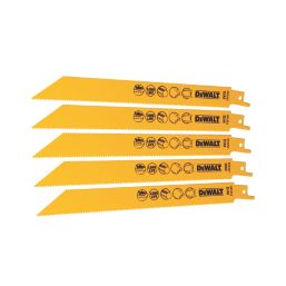 DEWALT DT2353-QZ Multi-Material Reciprocating Saw Blades 203mm 5 Pack ...