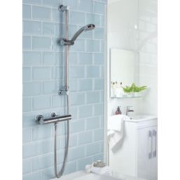 Bristan Frenzy Rear-Fed Exposed Chrome Thermostatic Bar Mixer Shower ...