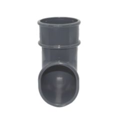 FloPlast MiniFlo Round Downpipe Shoe Anthracite Grey 50mm - Screwfix