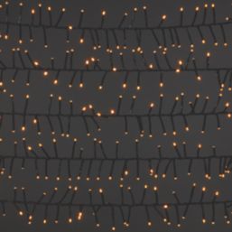 2000 LED Indoor & Outdoor Warm White Cluster Christmas Lights - Screwfix