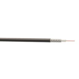 Time RG6 Black 1-Core Round Coaxial Cable 100m Drum - Screwfix