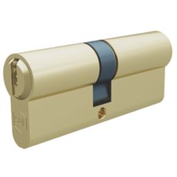 Smith & Locke 6-Pin Cylinder Lock 45-55 (100mm) Brass - Screwfix