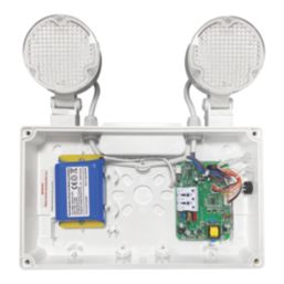 Lexco Non-Maintained Emergency LED Twin Spotlight White 3W 450lm - Screwfix