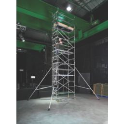 Boss Ladderspan 3T Single Depth Aluminium Tower 0.6m x 1.8m x 6.2m ...