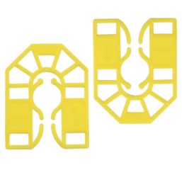 Broadfix U Shims Yellow Small 55mm x 1mm x 43mm 200 Pack - Screwfix
