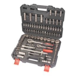 Forge Steel 3/8”, 1/4” & 1/2“ Drive Socket Set 94 Pieces - Screwfix