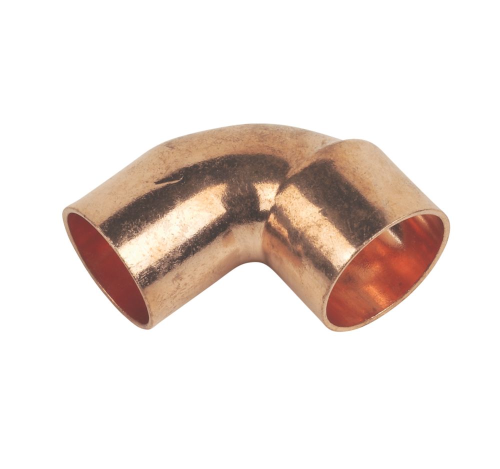 22 mm End Feed Elbows Pipe Fittings | Plumbing | Screwfix.com
