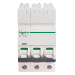 Schneider Electric IKQ 16A TP C Curve 3-Phase MCB - Screwfix