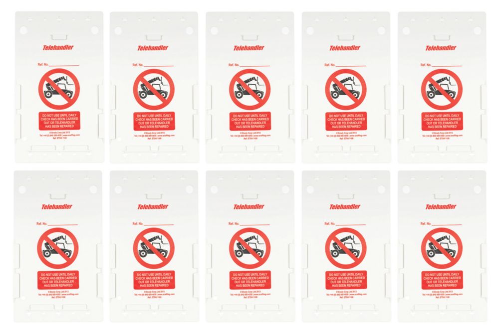 Scafftag Telehandler Tag Holder 10 Pack - Screwfix