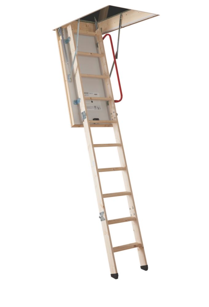 Werner ThermoPlus Complete Timber 2.86m Loft Ladder Kit - Screwfix