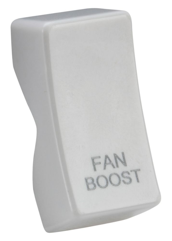 Knightsbridge 'FAN BOOST' Switch Cover White - Screwfix