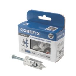 Corefix CFX121AS No Drill Heavy Duty Plasterboard Fixings 20mm x 40mm 4 ...