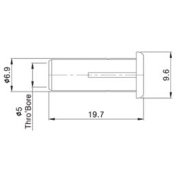 Flomasta Plastic Push-Fit Pipe Inserts 10mm 10 Pack - Screwfix