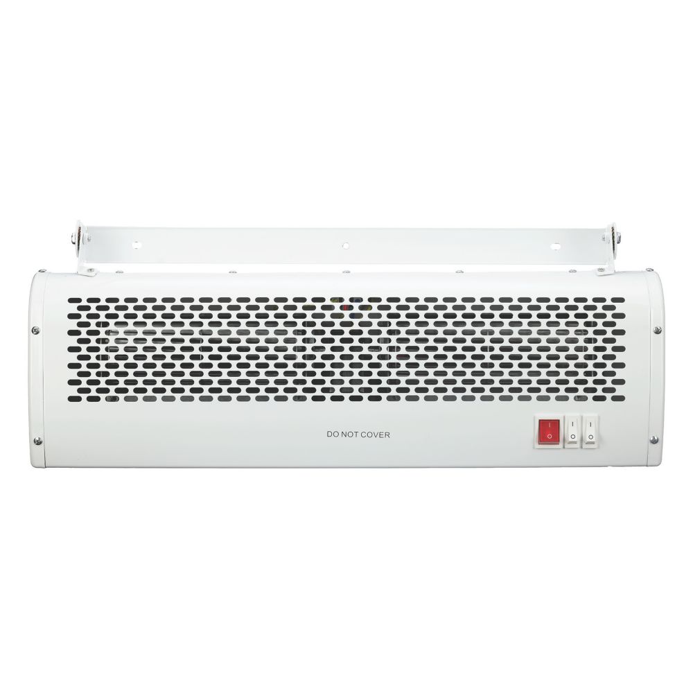 TCP 3000W Electric Wall or Ceiling-Mounted Air Curtain White - Screwfix