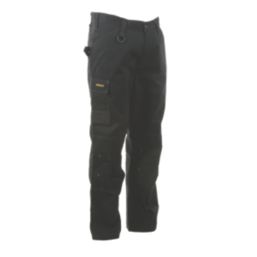 Stanley Derby Work Trousers Black 32" W 31" L - Screwfix