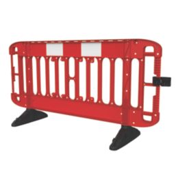 JSP Titan 2m Traffic Barrier Red/White 2000mm - Screwfix