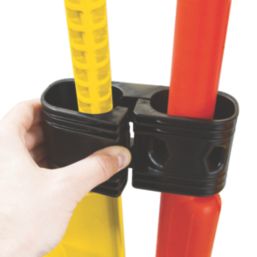 JSP Titan 2m Traffic Barrier Red/White 2000mm - Screwfix