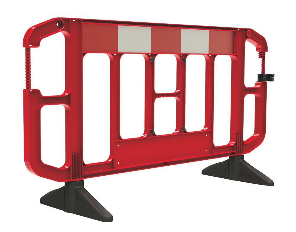 JSP Titan 2m Traffic Barrier Red/White 2000mm - Screwfix