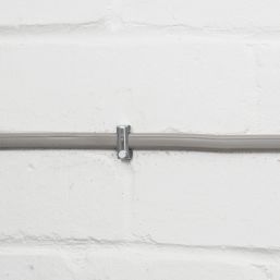 D-Line Safe-D Fire Rated Cable Clip 4.0mm² Silver 100 Pack - Screwfix