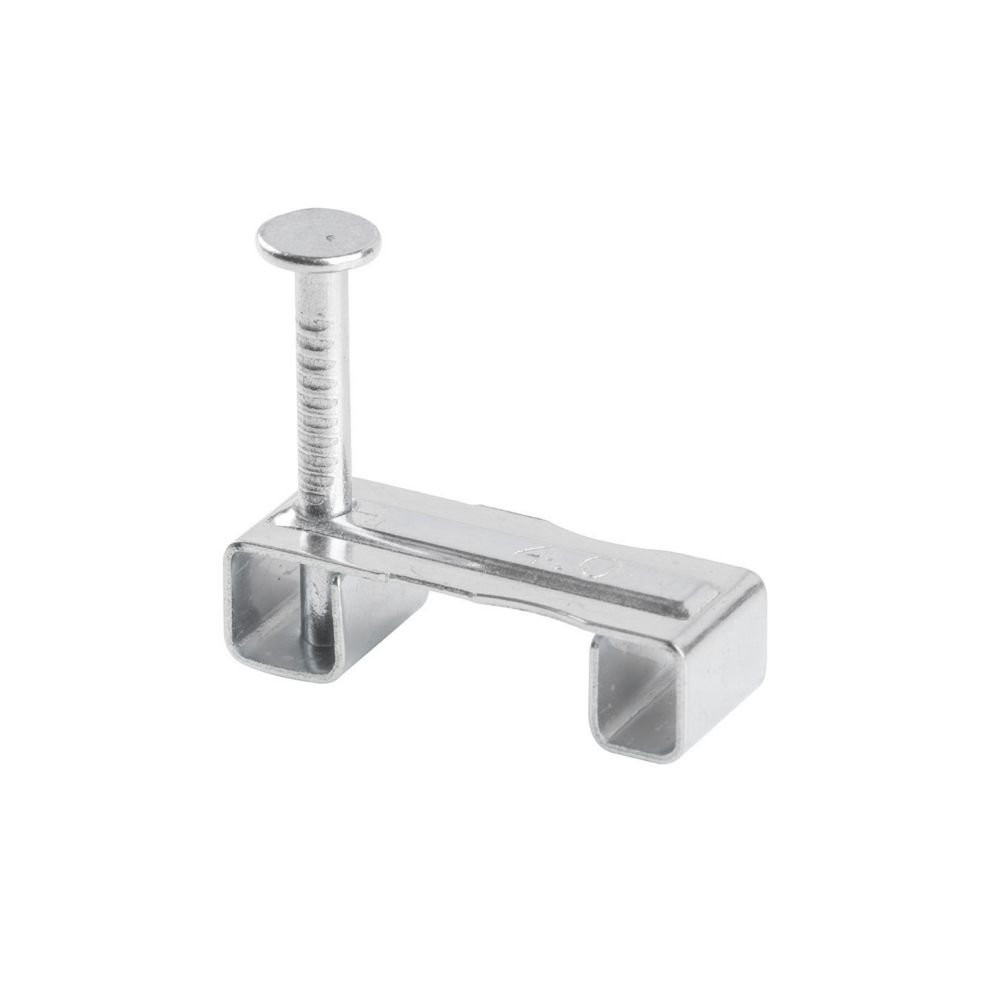 D-Line Safe-D Fire Rated Cable Clip 4.0mm² Silver 100 Pack - Screwfix