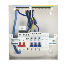 Deta 8-Module 5-Way Populated Main Switch Consumer Unit with SPD - Screwfix