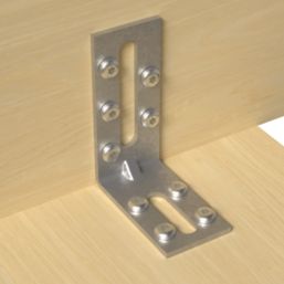 Simpson Strong-Tie Reinforced Angle Brackets Galvanised 30mm x 55mm 25 ...