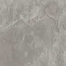 Splashwall Scafell Slate Bathroom Wall Panel Stone Grey 2420mm x 600mm x 10mm - Screwfix