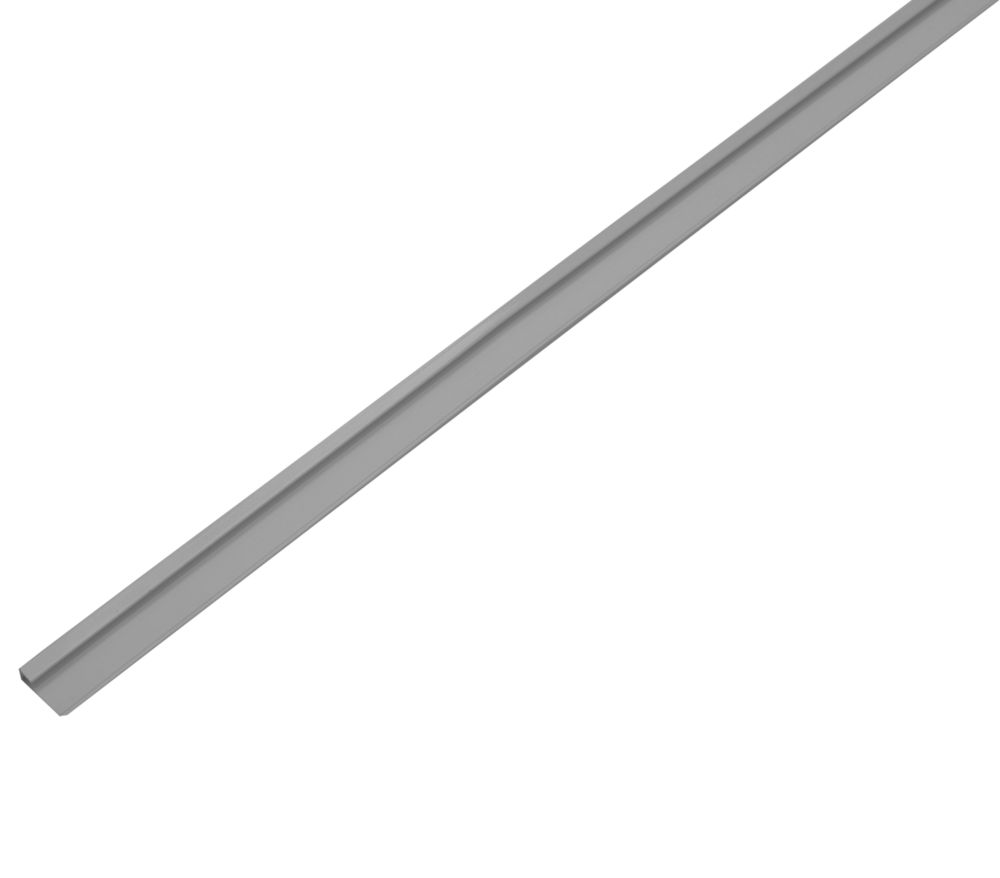 Splashwall End Cap White 2440mm x 4mm - Screwfix