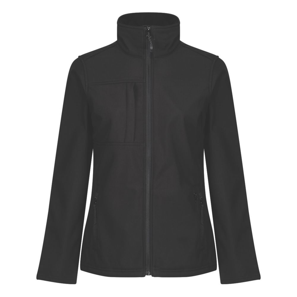 Regatta Octagon Womens Softshell Jacket Black Size 20 - Screwfix