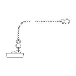 Flomasta Rubber Plug & Chain 16" - Screwfix